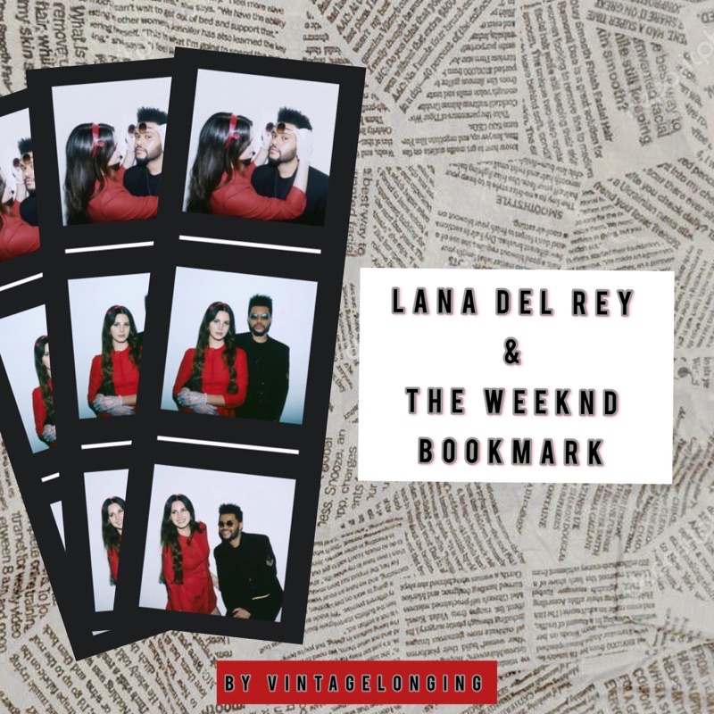 Jual lana del rey & the weeknd bookmark | Shopee Indonesia