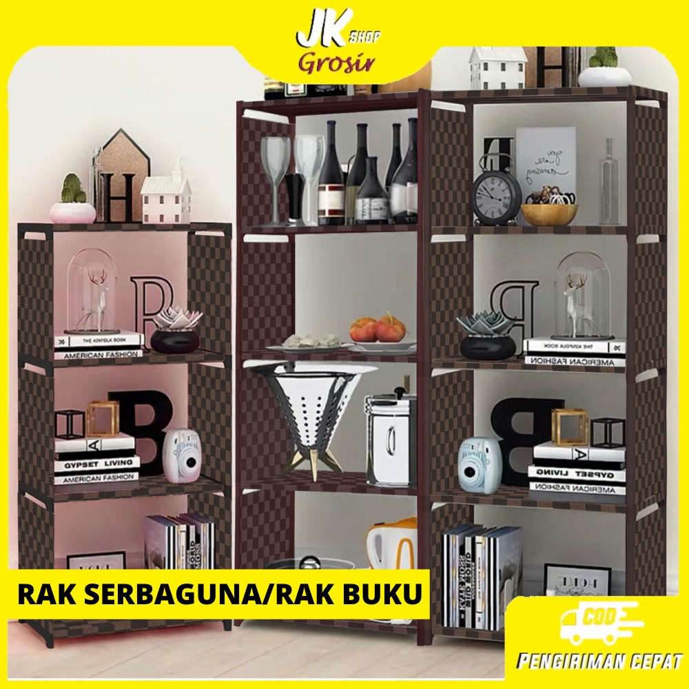 Jual Jk Lemari Serbaguna Multifungsi | Rak Buku 5 Susun | Rak Susun 4 ...