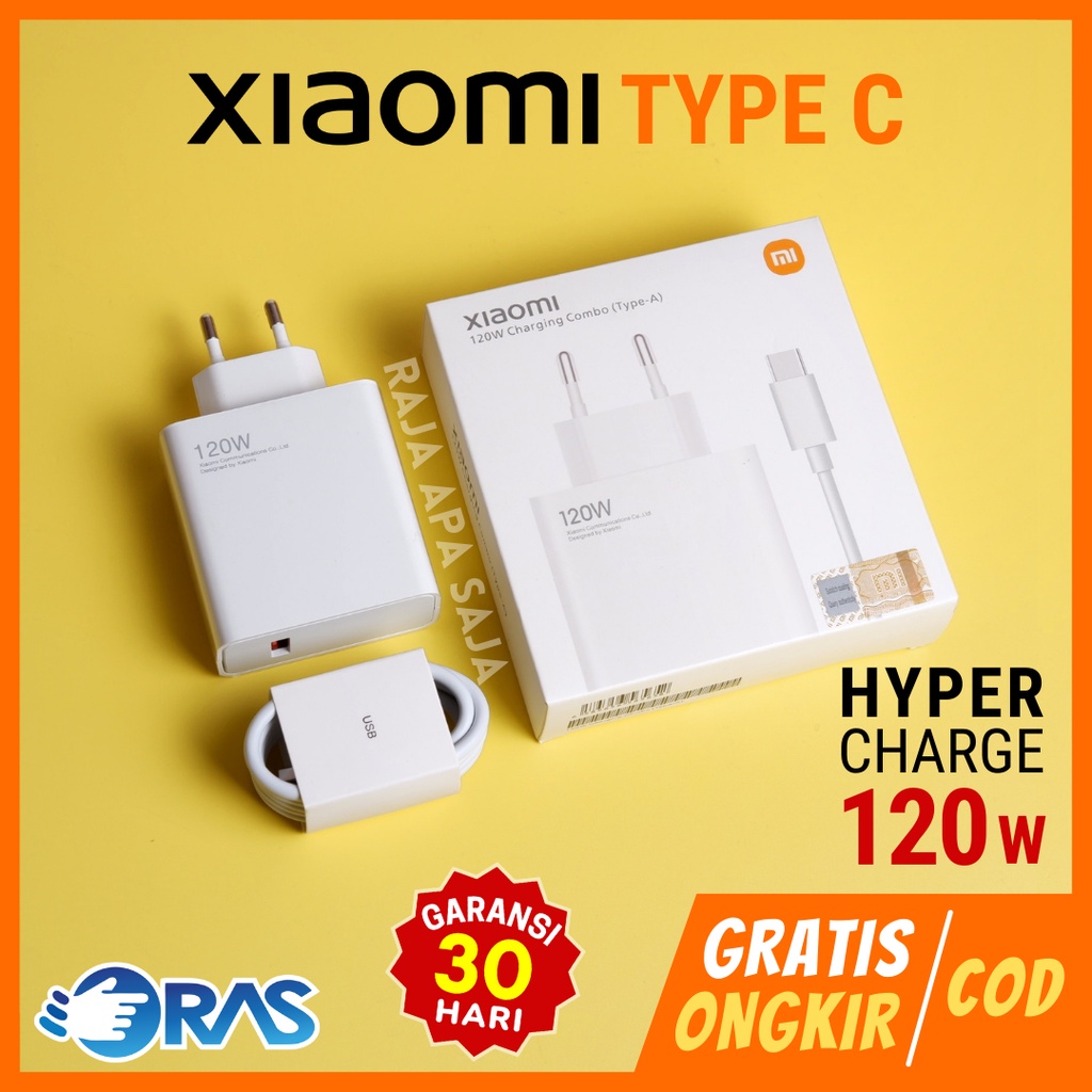 Jual Charger Xiaomi Hyper Charge 120w Type C Fast Charging Turbo Flash