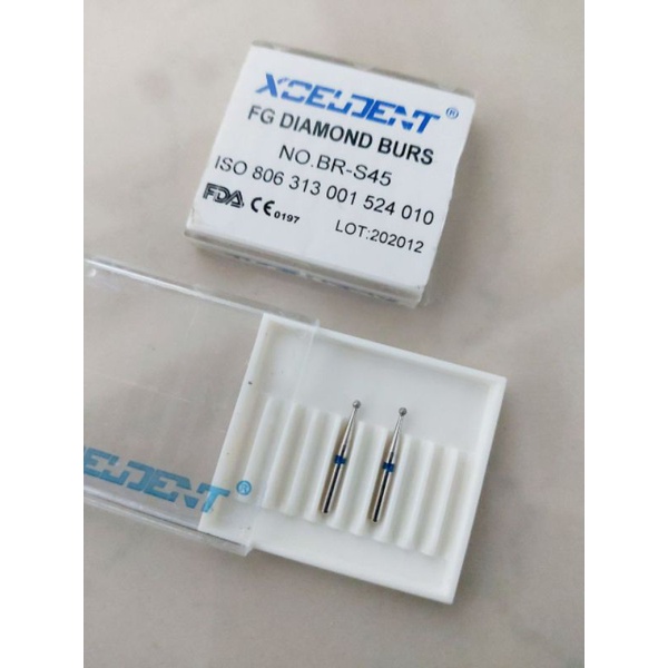 Jual Bur Bulat Highspeed BR S45 Dental Metal Bur satuan Exceldent | Shopee Indonesia