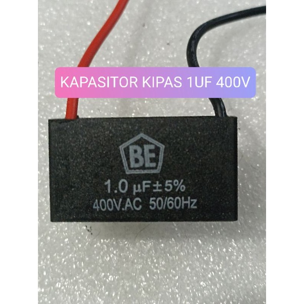 Jual KAPASITOR KIPAS ANGIN 1UF 400V 400VAC 1 UF CAPASITOR KOTAK 1UF KIPAS ANGIN POMPA AIR ...