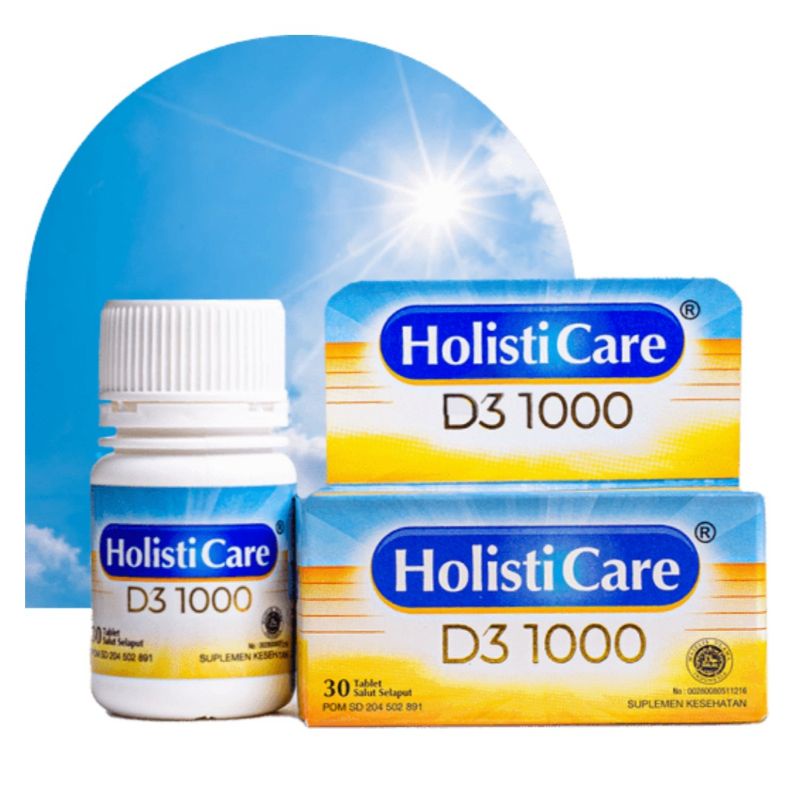 Jual Holisticare D3 1000 IU Botol Isi 30 Tablet Salut Selaput | Shopee ...