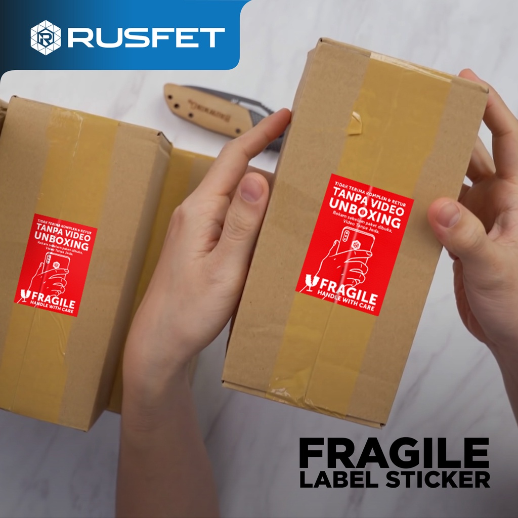 Jual Stiker Unboxing Fragile Sticker Label Wajib Video Unboxing Per ...