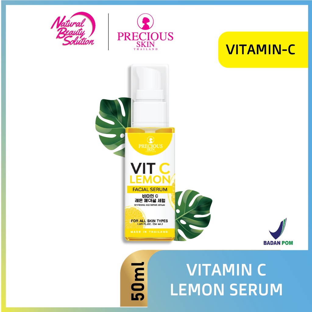 Jual Precious Skin Thailand Vitamin C Lemon Facial Whitening Serum All ...