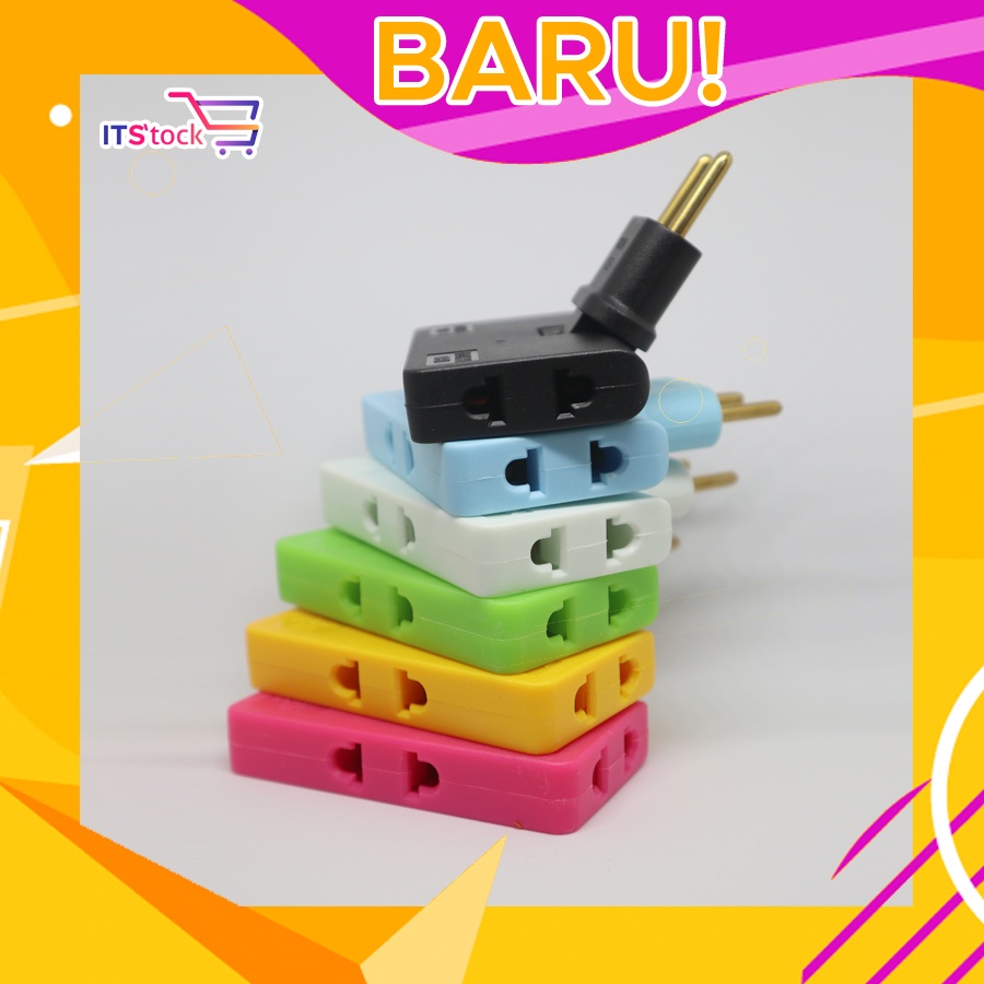 Jual Colokan Lipat 3in1 Power Socket Extension Travel Adaptor Soket ...