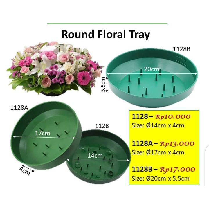 Jual Round Floral Tray with Pin - Barang Florist - Tatakan Vas bunga ...