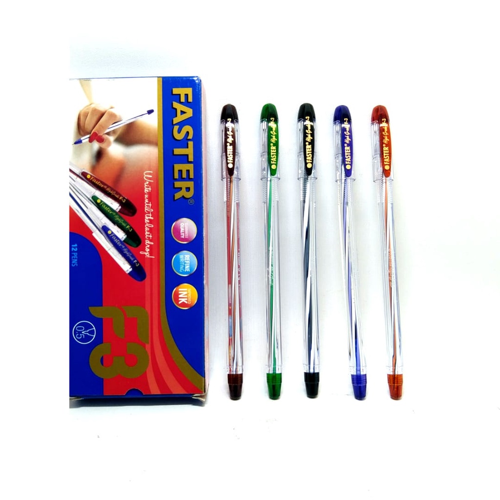Jual BALLPOINT, BOLPEN, POLPEN, PULPEN FASTER QUEEN F-3 HTM (ecer ...