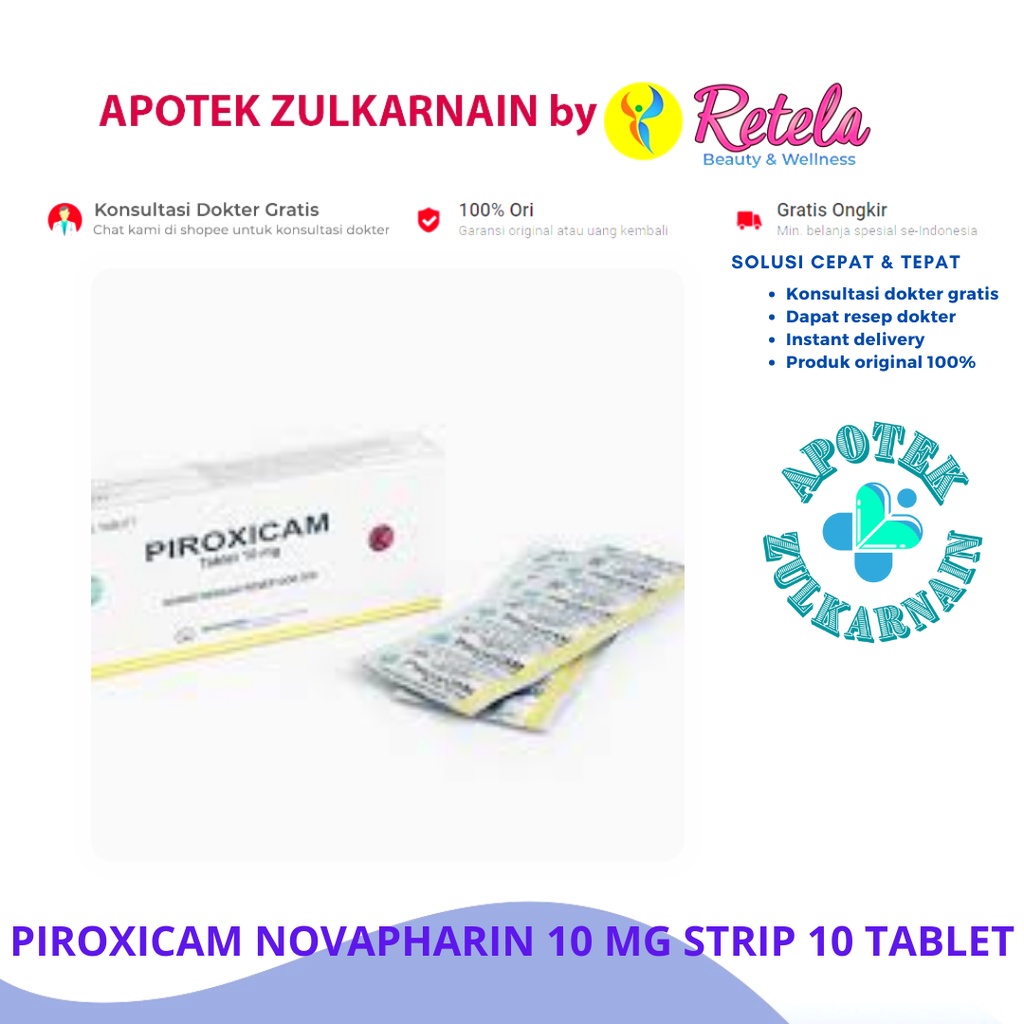 Jual Piroxicam 10Mg Tab 100`S (Gen-Gf) | Shopee Indonesia