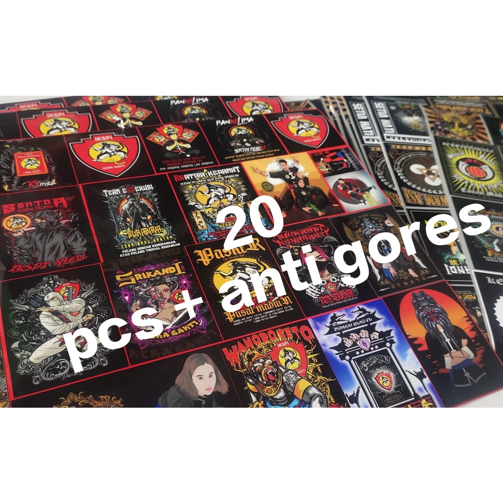Jual STICKER LOGO IKS 1 PAKET ISI 20 MACAM | Shopee Indonesia