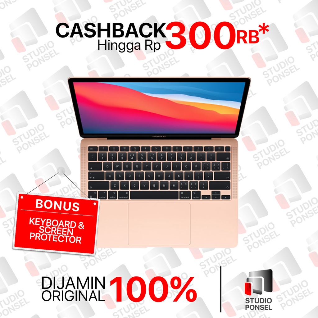 Jual MacBook Air 2020 13 inch M1 Chip 8 Core CPU 7 Core GPU 256GB | Shopee Indonesia