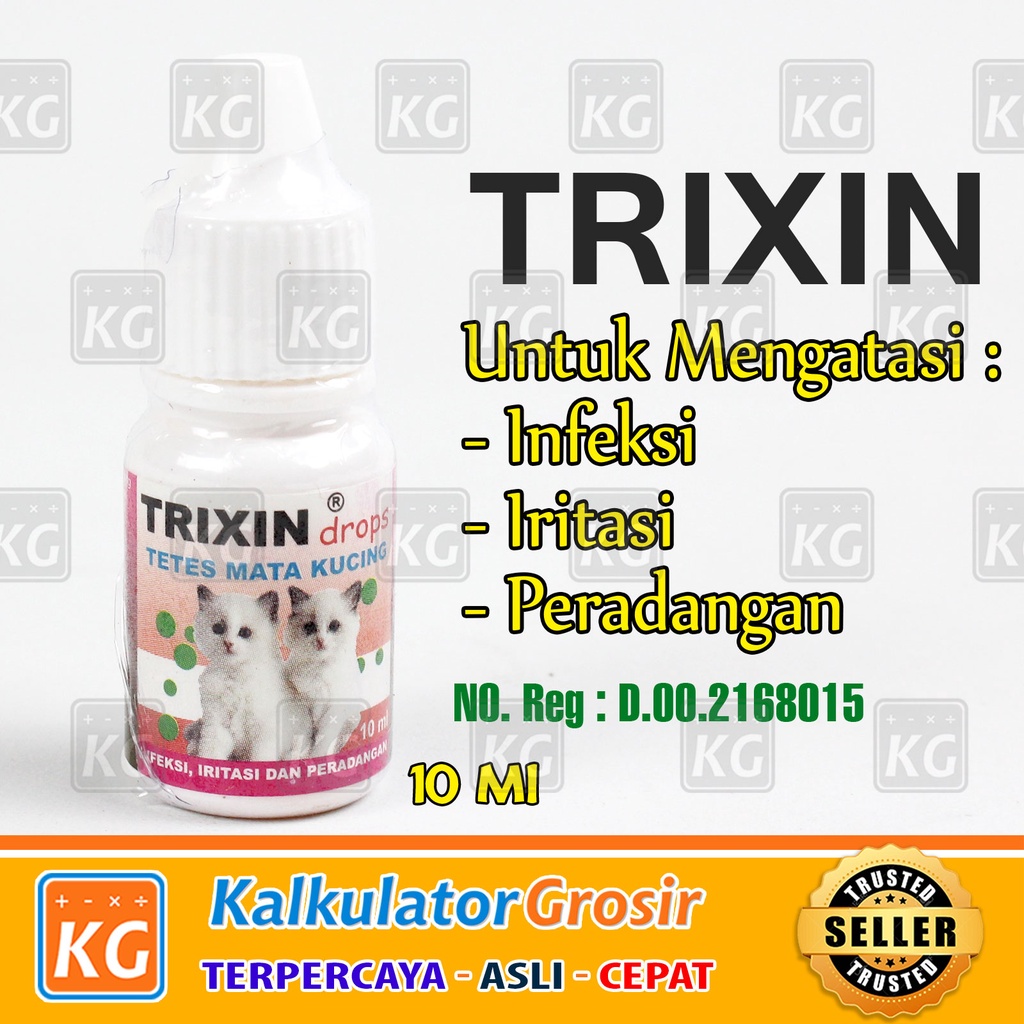 Jual Trixin Cat Tetes Mata Kucing Obat Sakit Mata Kucing Iritasi ...