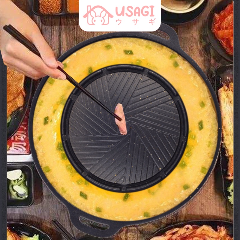 Jual USAGI - 2 in 1 Shabu Grill Yakiniku Pan / Alat Panggang Bulgogi ...