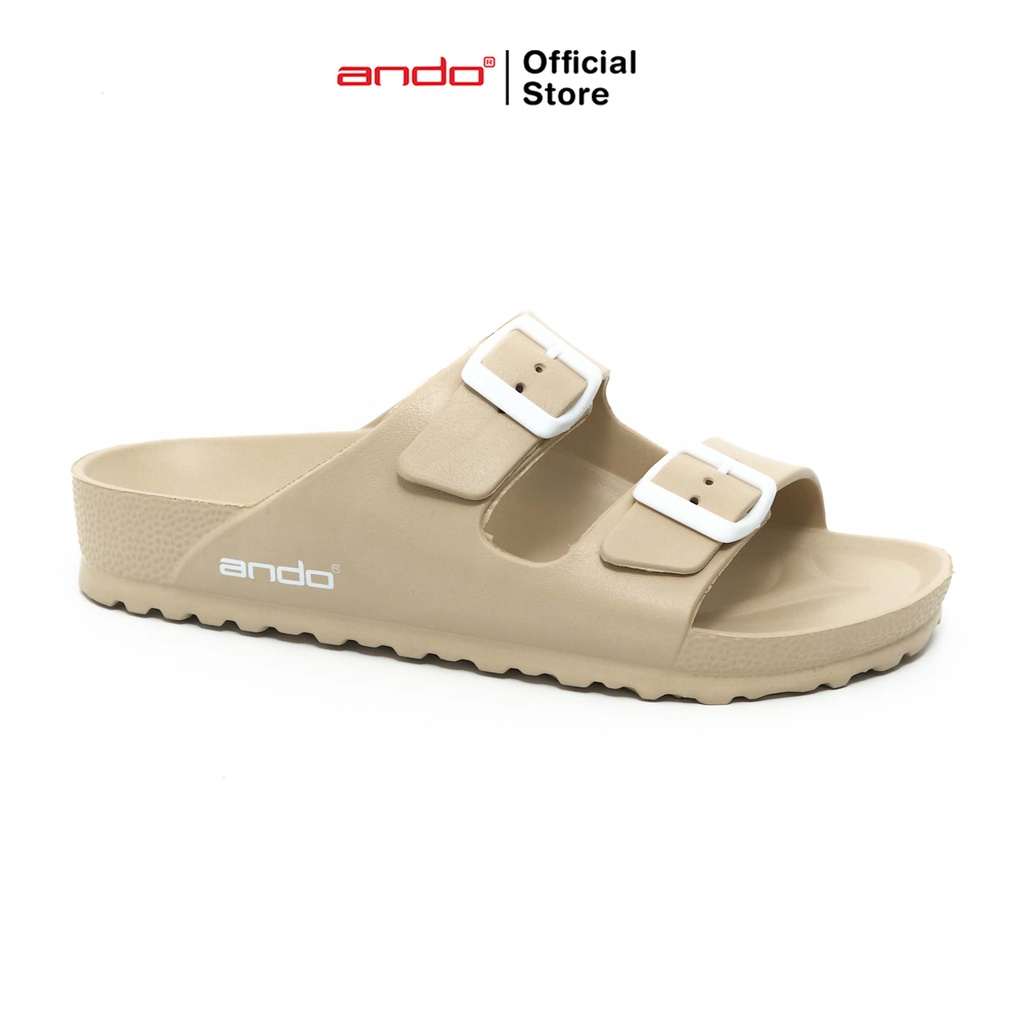 Jual Ando Official Sandal Selop Slip On Ratu Wanita Dewasa - Cream ...