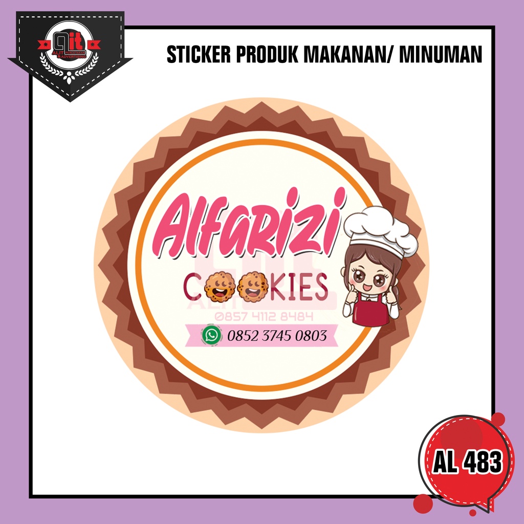 Jual Sticker label cookies/ makanan/ minuman | Shopee Indonesia