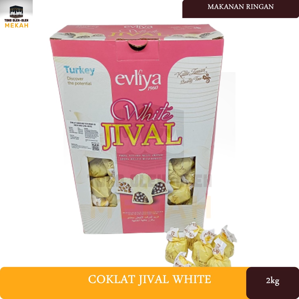 Jual Coklat Evliya JIVAL WHITE coklat oleh-oleh Haji Coklat Turki 2kg ...