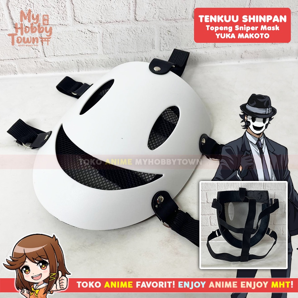 Jual Topeng Anime Cosplay Tenkuu Shinpan Sniper Mask Yuka Makoto Smile ...