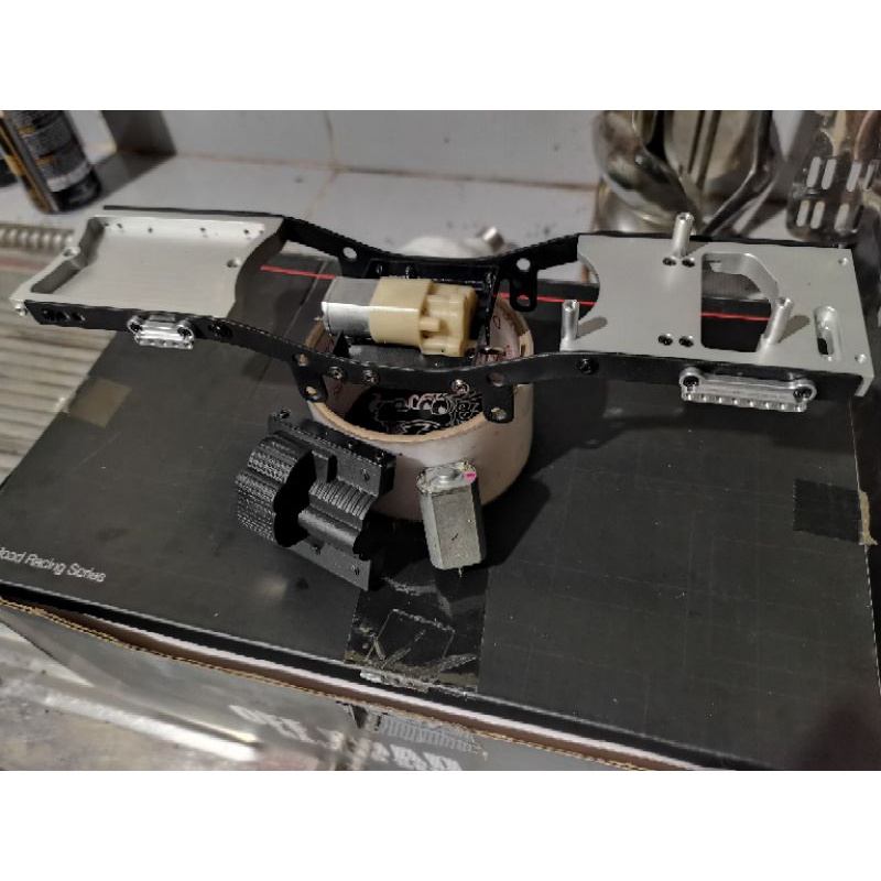 Jual Chassis wpl c24-1k custom +gearbox dan motor | Shopee Indonesia