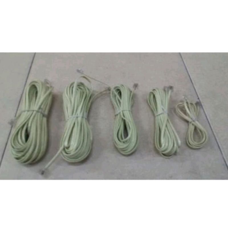 Jual Kabel Telepon Tlepon Telephone Telfon + Pin RJ11 1Meter | Shopee ...