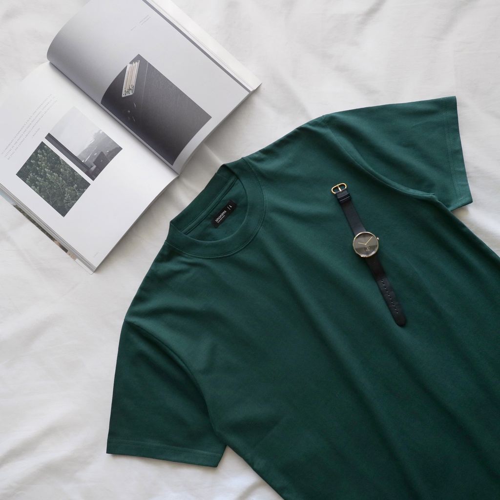 Jual SINONIMS Basic T-shirt Hijau botol | Shopee Indonesia