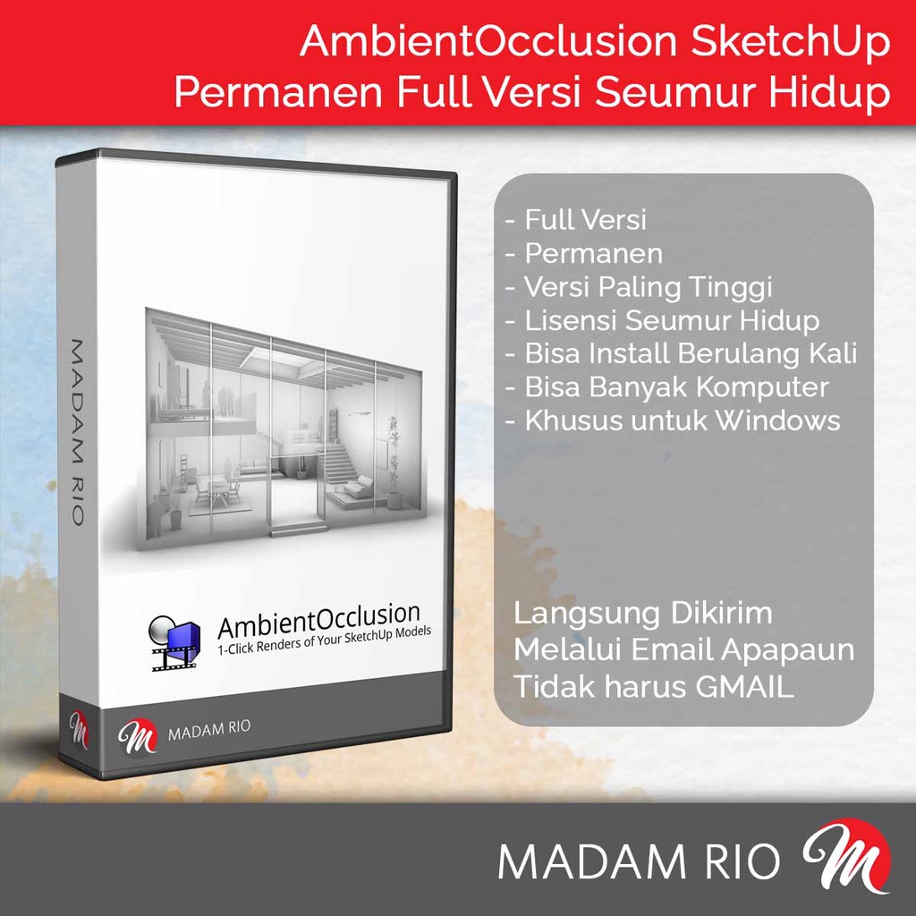 Jual Fluid Interactive AmbientOcclusion Ex SketchUp Permanen Full Versi Seumur Hidup | Shopee ...