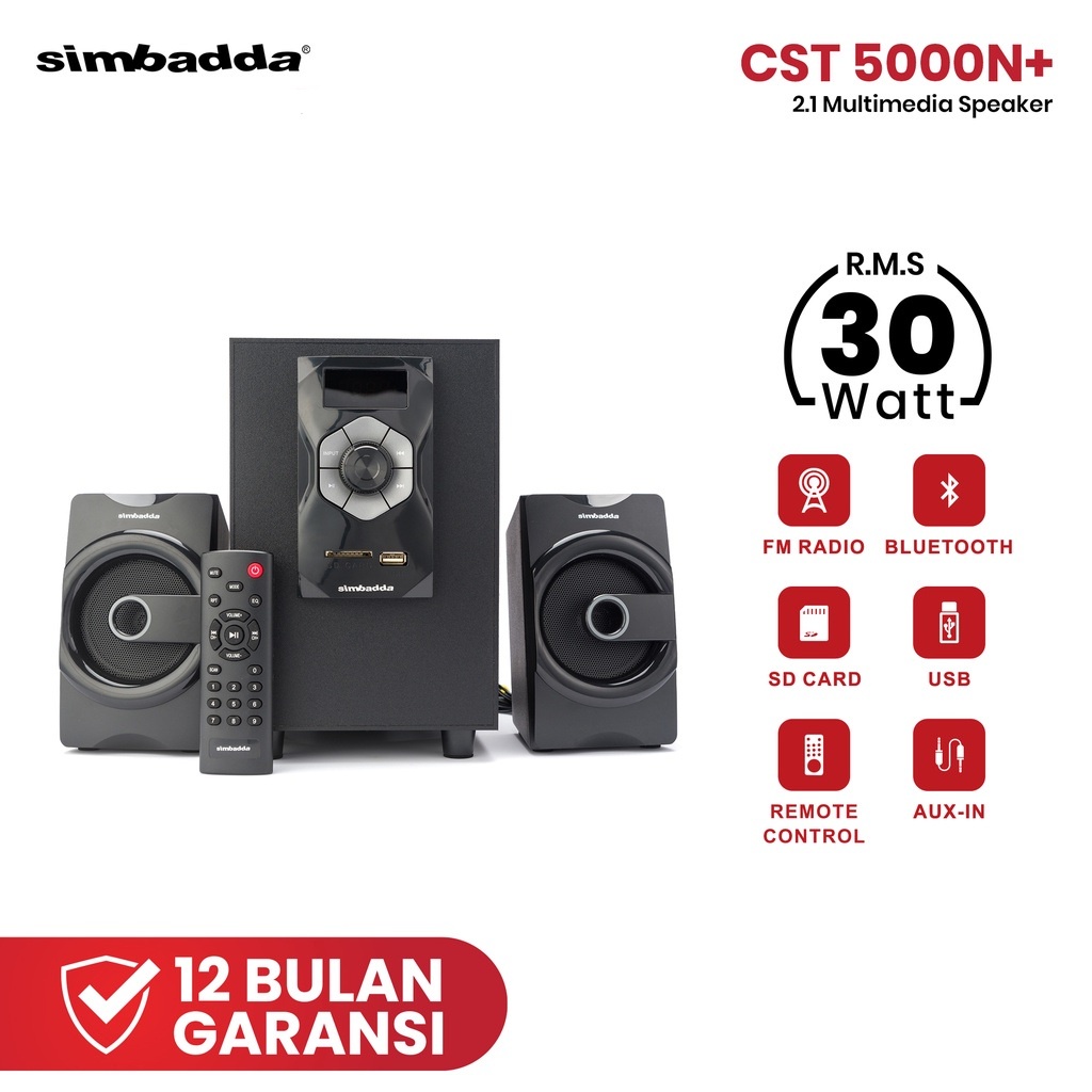 Jual Speaker Bluetooth Simbadda cst 5000n Subwoofer super Bass Power ...