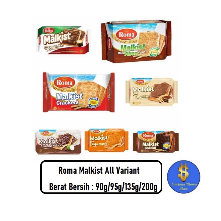 Jual Roma Malkist Crackers All Variant-Snack Biskuit Roma Malkist ...