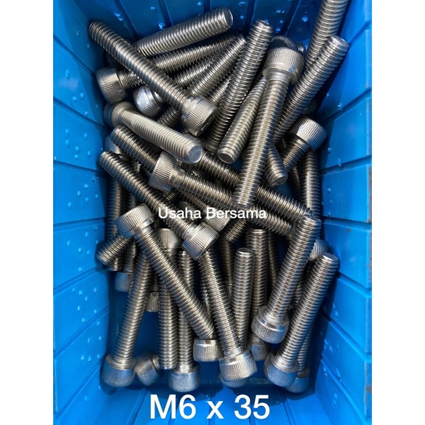 Jual BAUT L M6 X 35 STAINLESS STEEL SS BAUT L M6 X 3.5 cm SUS 304 ANTI KARAT | Shopee Indonesia