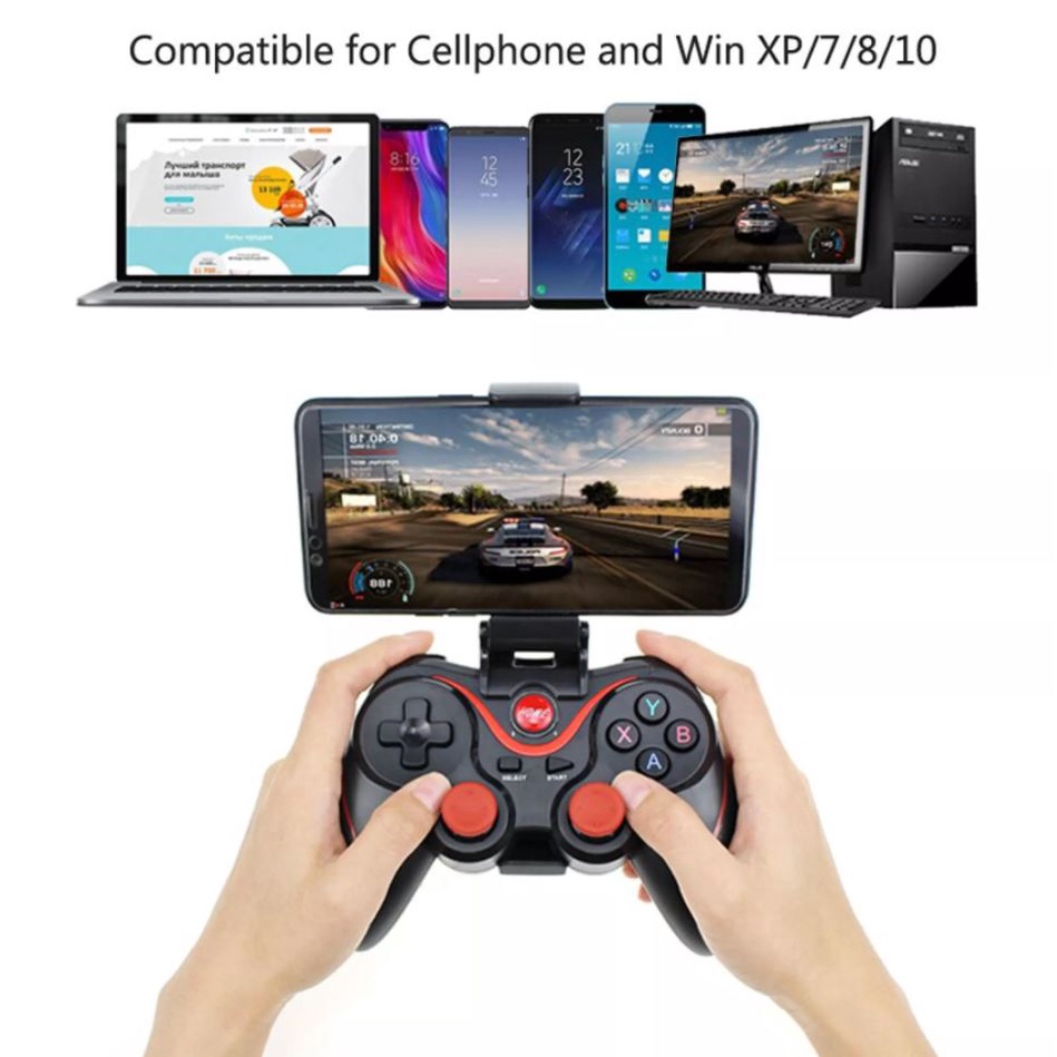 Jual Gamepad X3 Bluetooth Wireless / Gamepade Gaming Bluetooth X3/ Joystick X3 Android Bluetooth ...