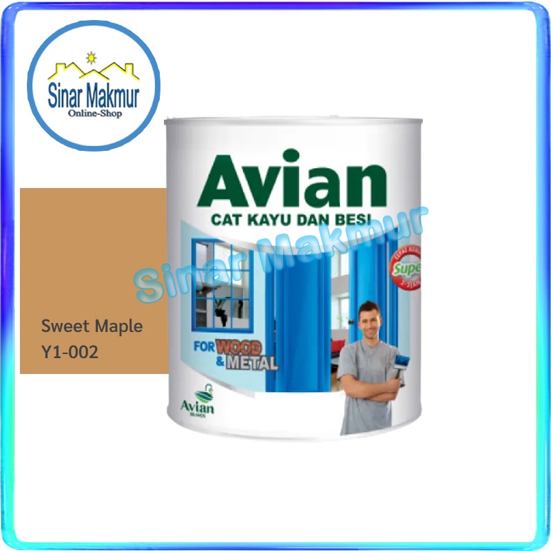 Jual Cat Kayu Besi Tinting Synthetic 0,9 Liter Y1-002 Sweet Maple ...