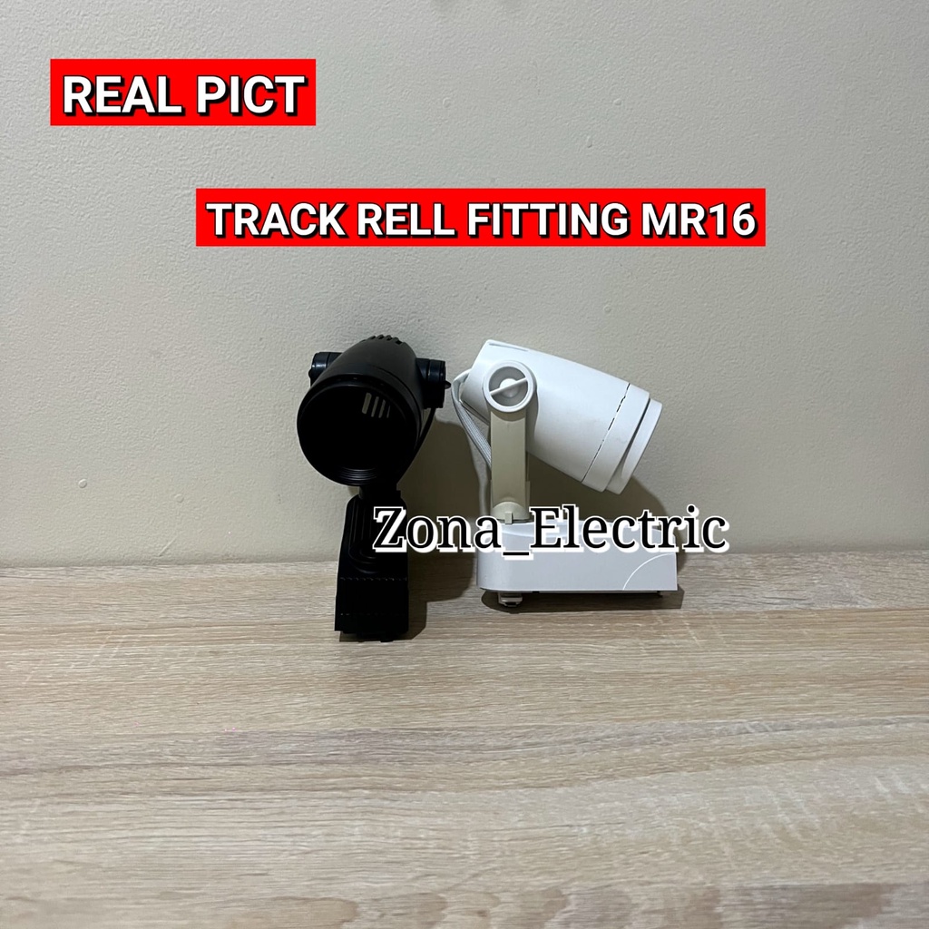 Jual KAP LAMPU SOROT CORONG TRACK RELL FITTING MR16 KAP SPOT LIGHT ...