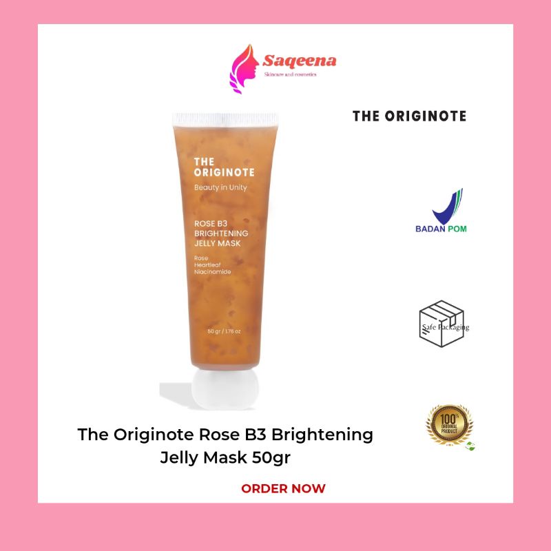Jual The Originote Rose B3 Brightening Jelly Mask 50gr | Shopee Indonesia
