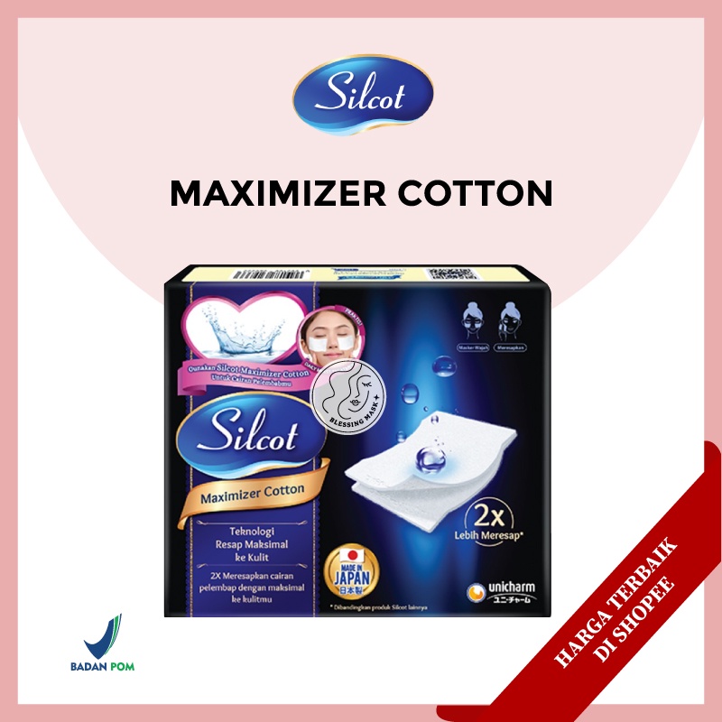 Jual Silcot Maximizer Cotton 40pcs | Silcott Cleansing Cotton 82 ...