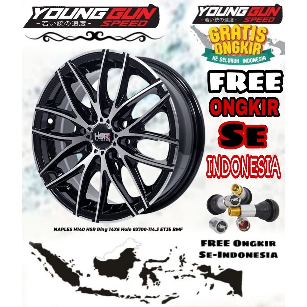 Jual Velg Mobil Murah Ring 14 HSR NAPLES Velg Racing Agya Ayla Calya Sigra Brio Avanza Xenia ...