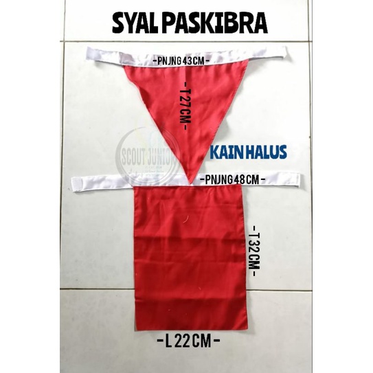 Jual SYAL PASKIBRA PEREKAT KAIN HALUS | SYAL MERAH PUTIH | SLAYER ...