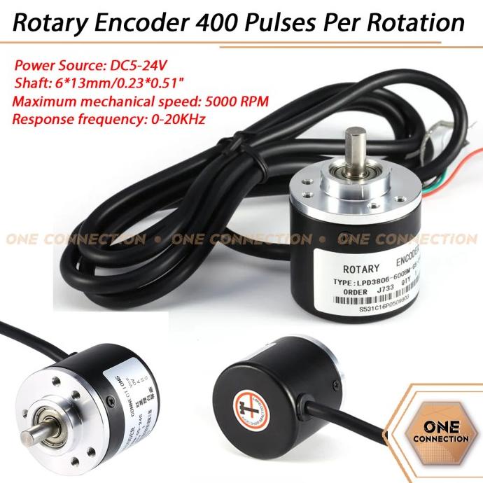 Jual Rotary Encoder 400 Pulses Per Rotation 2 Phase A B Phase 400 Ppr