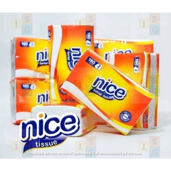 Jual Tissue Nice 180 sheet 2 Ply / Nice Facial Tissue | Shopee Indonesia