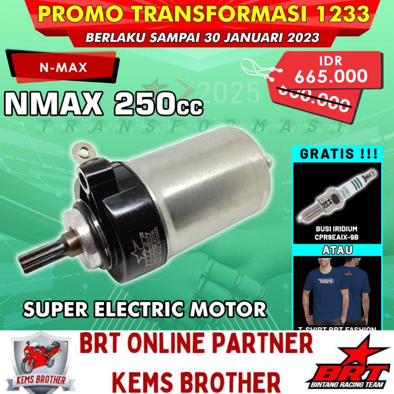 Jual Dinamo Starter Super Electric Original BRT Gratis TSHIRT/ Busi ...