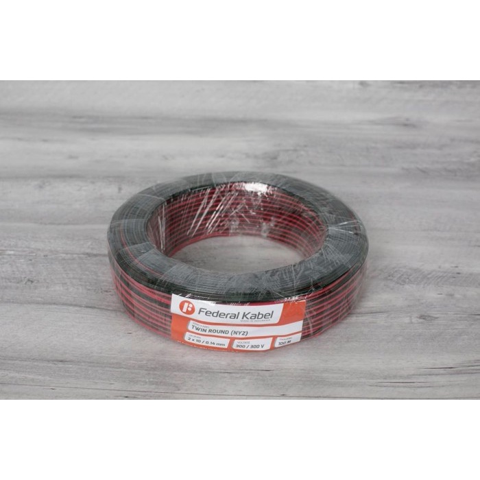 Jual Kabel Federal Kabel Twin Round 2X10/0.14Mm 100 Meter | Shopee ...