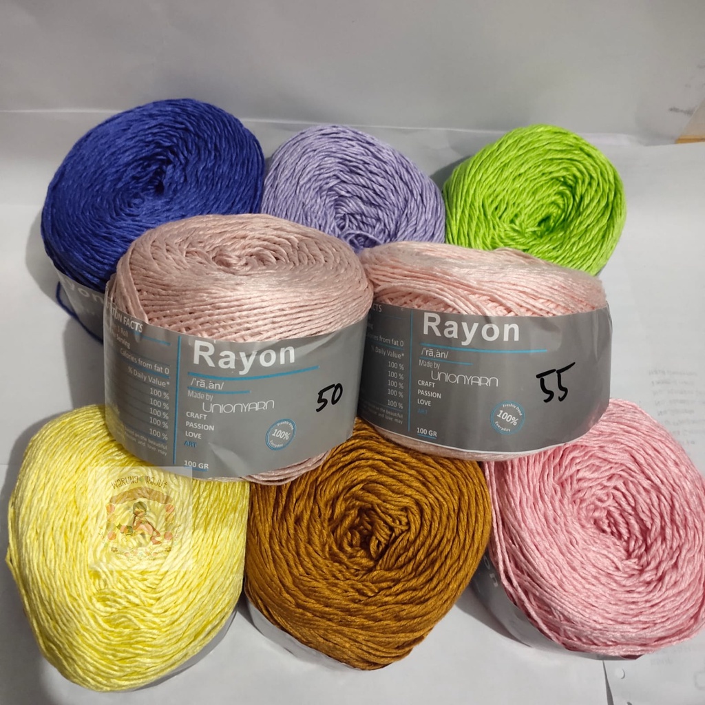 Jual Benang Rajut - Rayon Luxury Premium Super Lembut 100g by United ...