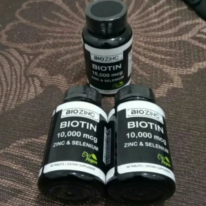 Jual COD BIOZINC (BIOTIN 10.000mcg zinc dan selenium) 60 tabs | Shopee ...