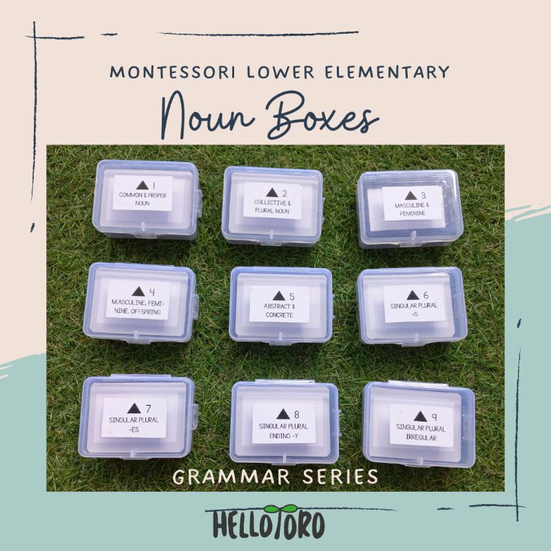 Jual Montessori Grammar Boxes Noun | Shopee Indonesia
