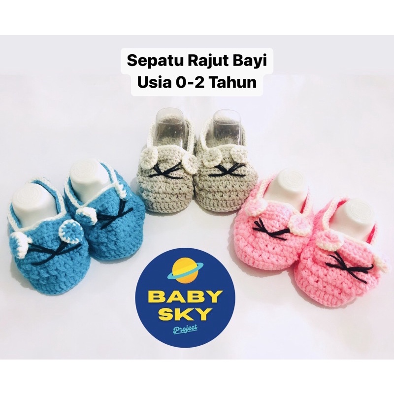 Jual Sepatu Bayi Kucing Rajut Usia 3 Bulan - 2 Tahun kaos kaki bayi ...