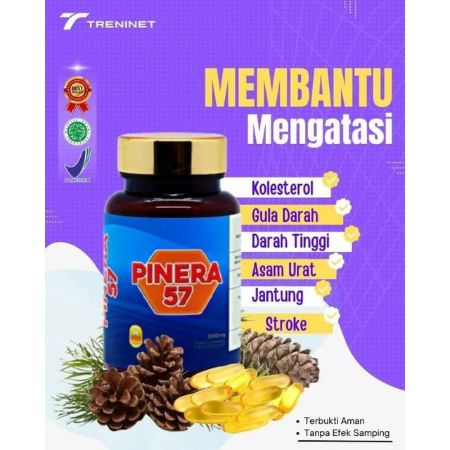 Jual PINERA 57 FISH OIL ORIGINAL 100% PINUS MERAH DARI KOREA,MENGOBATI ...