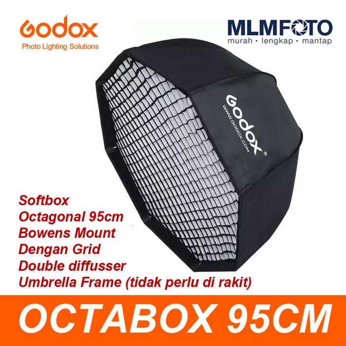 Jual Godox Sb-Ue95 Softbox Umbrella Frame 95Cm Bowens Mount Octa 95 #Original | Shopee Indonesia