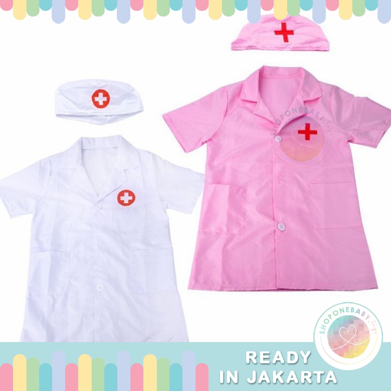 Jual Baju Profesi Dokter Anak Cosplay Karnaval Kids Doctor Uniform ...