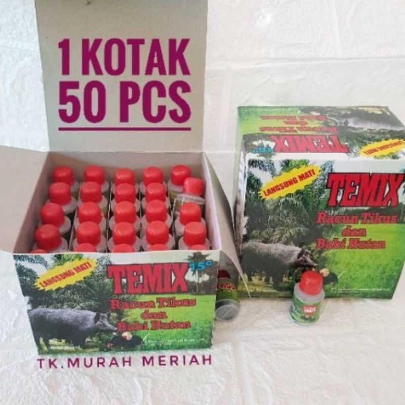 Jual TEMIX Racun Tikus & Babi Hutan Terbukti Ampuh (50pcs) | Shopee ...