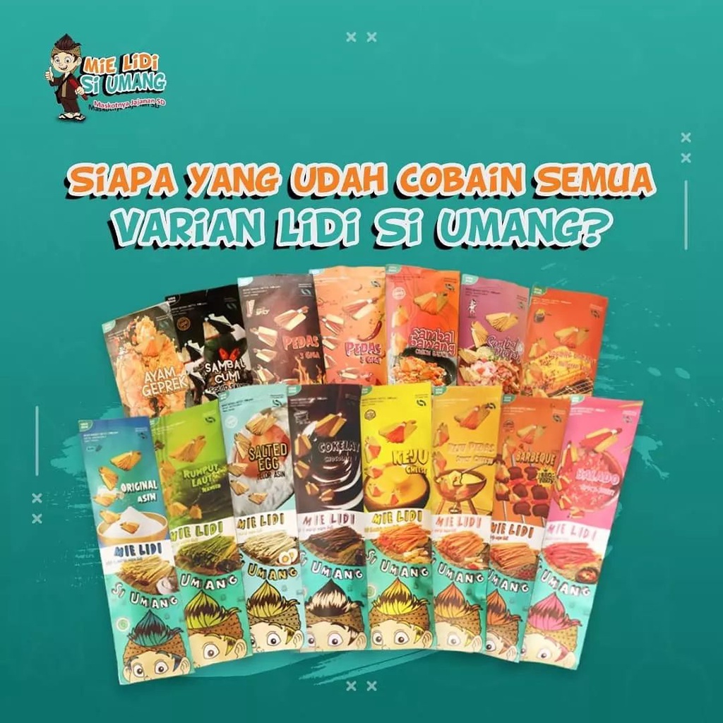 Jual Mie Lidi Si Umang 130gr 30cm Reseller Resmi Makassar | Shopee ...