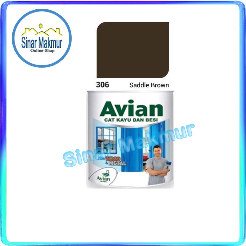 Jual Cat Kayu Besi 100 CC 100 ML 306 Saddle Brown (AVIAN) | Shopee ...