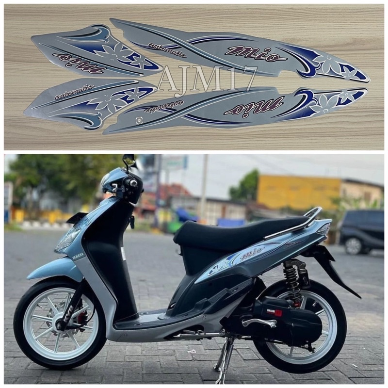Jual STIKER STRIPING MOTOR MIO SPORTY 2004 BIRU MUDA TELOR ASIN ...