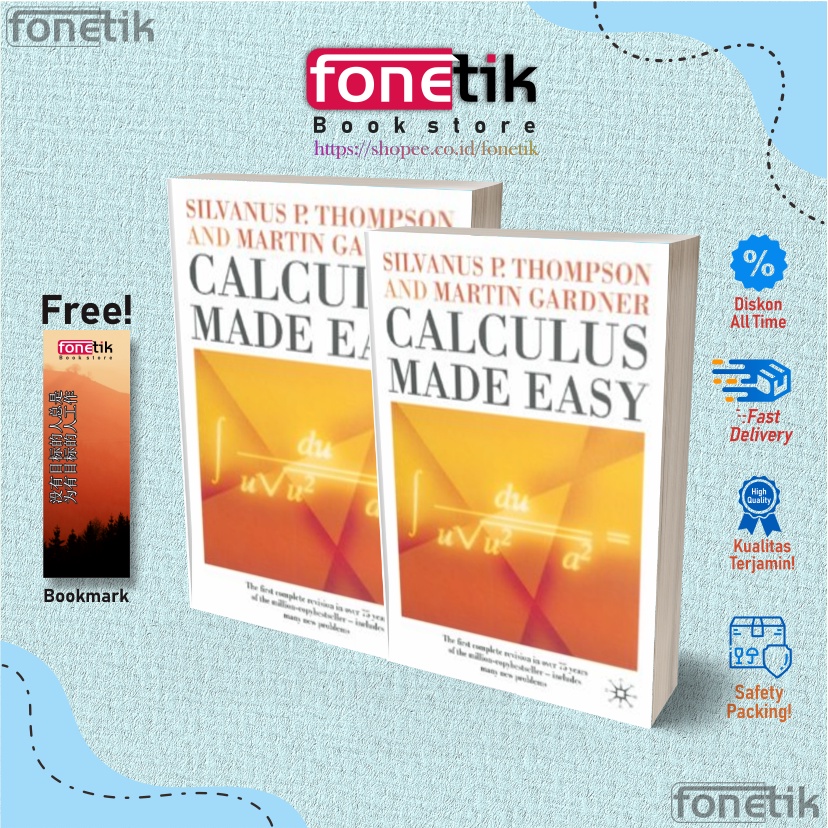 Jual Calculus Made Easy: Being A Very-Simplest Introduction to Those ...